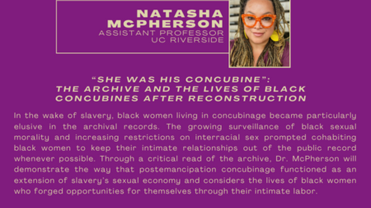 Junior Faculty Exchange Natasha McPherson, UC Riverside | UC Davis ...